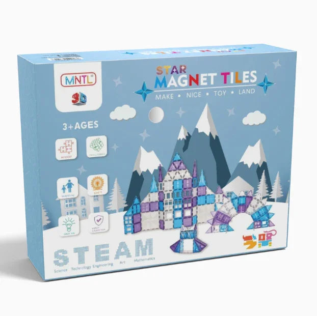 MNTL Magnetic Tiles 120pc Tiles Set - Frozen Theme – MNTL Magnetic ...