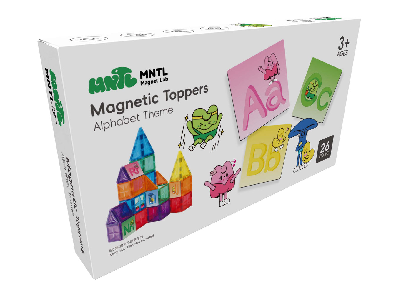 Alphabet Magnetic Toppers – 26PCS Educational Toy Set – MNTL Magnetic ...